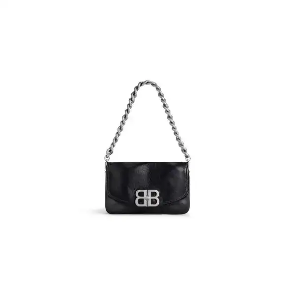 Balenciaga Bb Soft Flap Bag Black Editorialist
