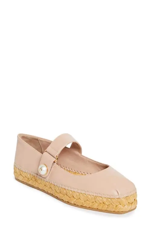 JIMMY CHOO Fayence Espadrille Flat - Macaron