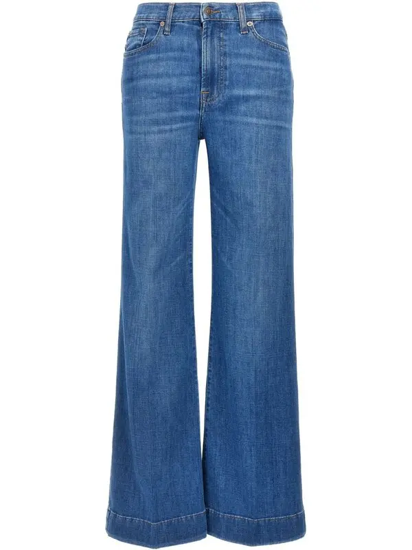 7 For All Mankind Modern Dojo Flare Jeans - Blue