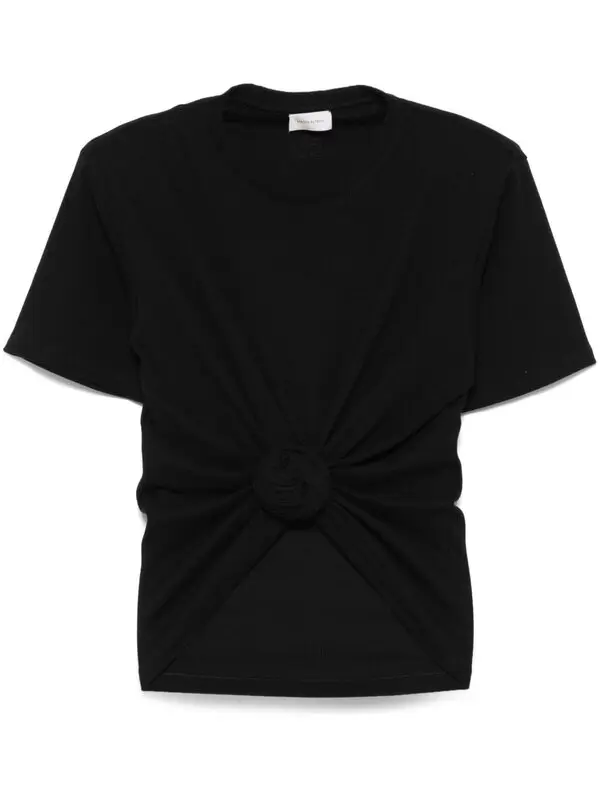 Magda Butrym Knot-detail T-shirt - Black