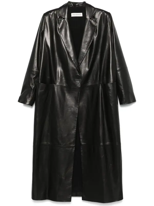 Nour Hammour Alba Leather Coat