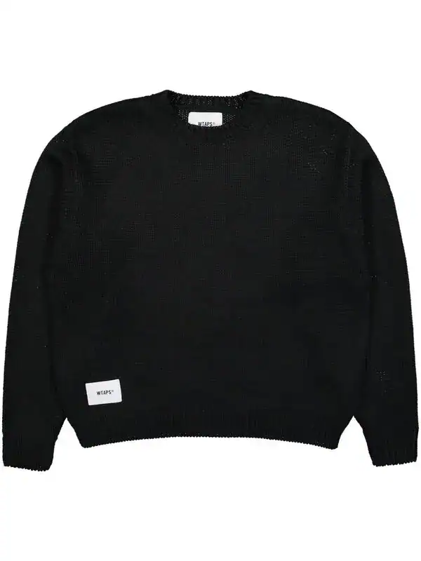 トップス 23AW Wtaps Palmer / Sweater / Poly Black WTAPS PALMER カーディガン 23AW SWEATER POLY