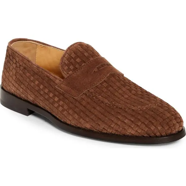 Brunello Cucinelli Woven Penny Loafer