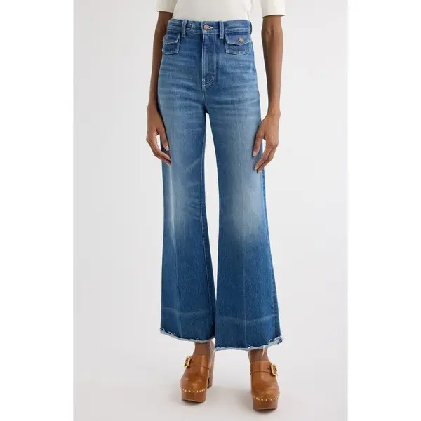 Chloé High-waist Flare Leg Jeans - Ocean Blue