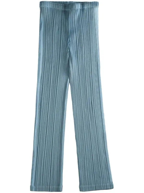 Issey Miyake Pleated Trousers - Blue