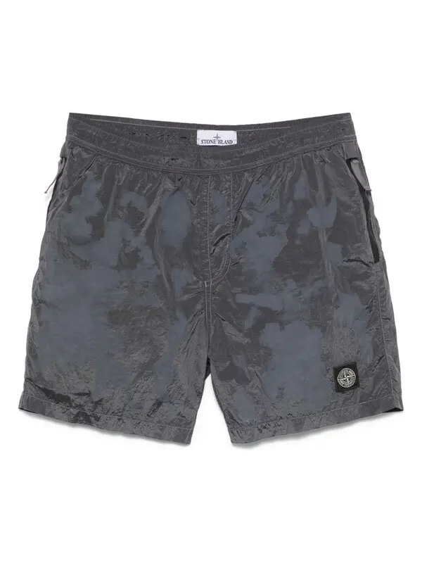 Stone Island Crinkle-finish Swim Shorts