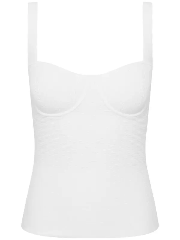Rebecca Vallance Zia Knitted Top - White