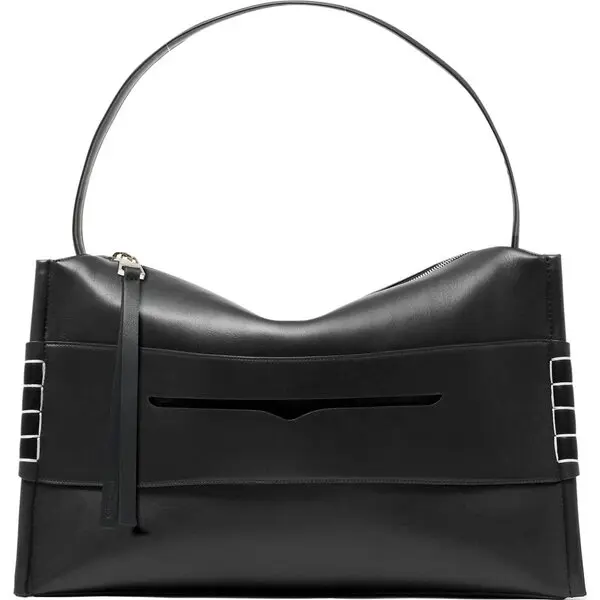 JW Anderson Large Leather Top Handle Bag - Black