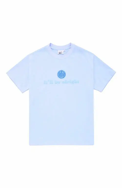 SAMII RYAN Smiley It'll Be Alright Oversized Tee