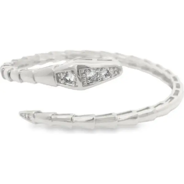 SHYMI Pavé Snake Bangle - Silver