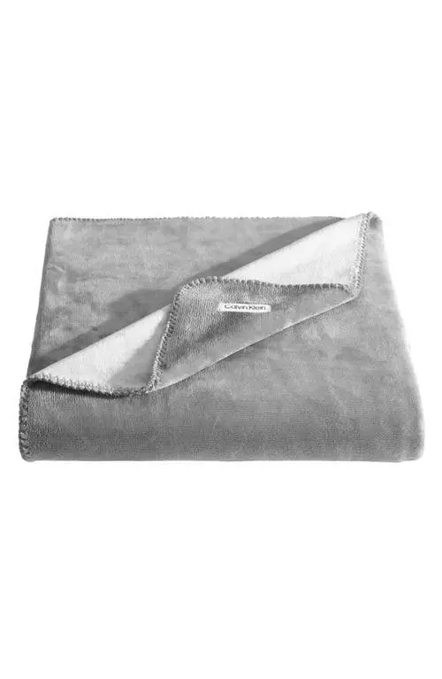 CALVIN KLEIN HOME Modern Reversible Throw Blanket