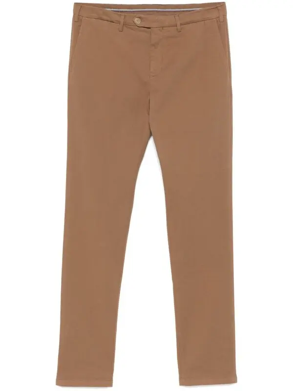 Canali Gabardine Trousers - Brown