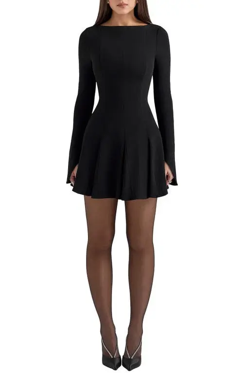 House Of Cb Francesca Mini Dress - Black