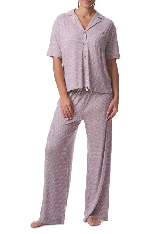 Splendid Print Short Sleeve Pajamas