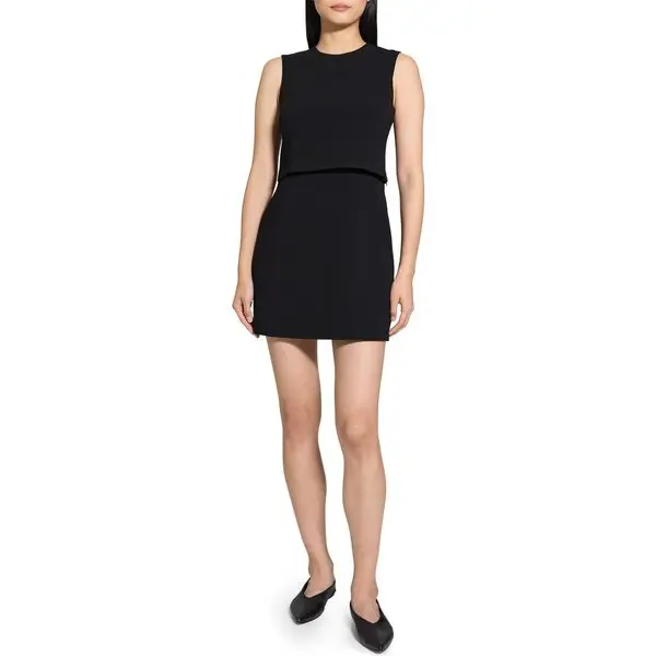 Theory Sleeveless Mini Dress - Black