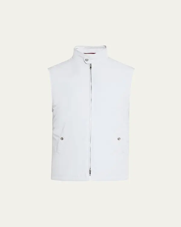 Brunello Cucinelli Water-resistant Microfiber Full-zip Vest