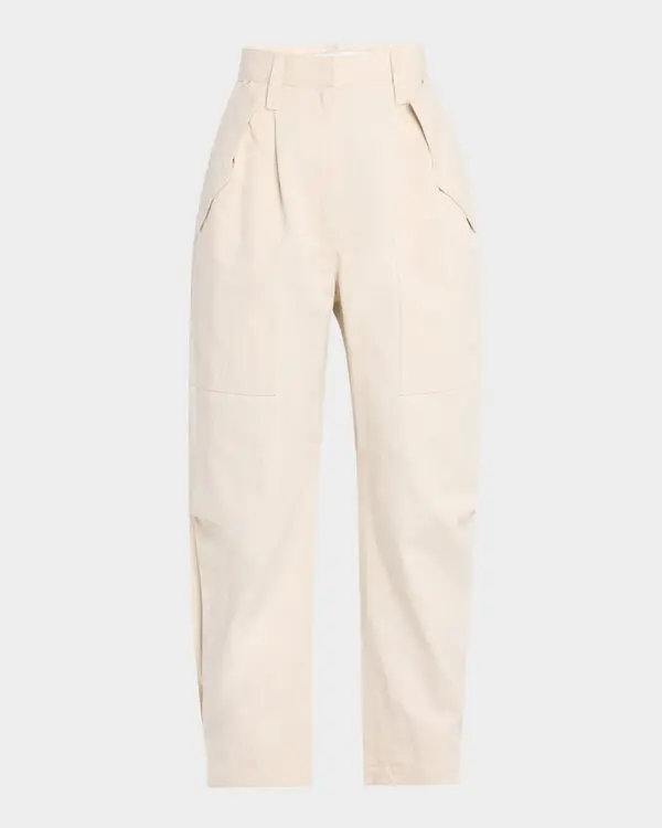 IRO PARIS Natsa Cropped Cargo Pants - Mastic