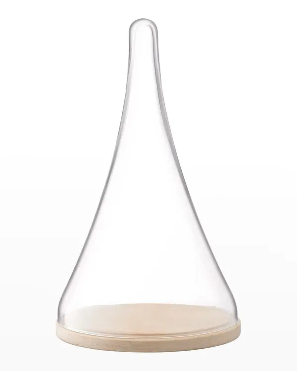 LSA Cloche Dome & Oak Vase