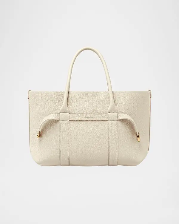 Loro Piana Ghiera Small Shopper Tote Bag - Light Travertine