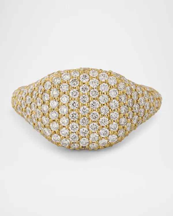 ALBERT MALKY 18k Yellow Gold Signet Ring
