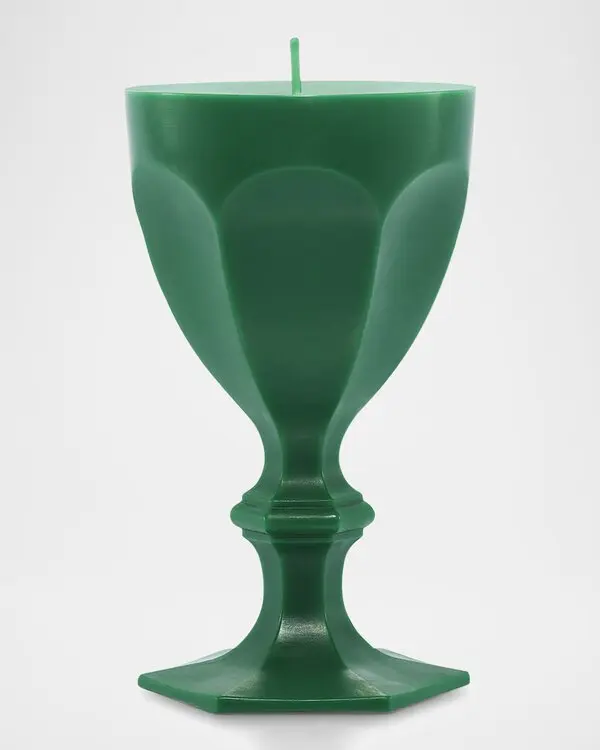 THE MARTHA, BY BACCARAT Harcourt Goblet Candle - Green