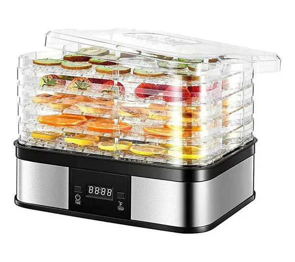MEGACHEF 5 Tray Food Dehydrator W/ Timer & Temp Erature Control