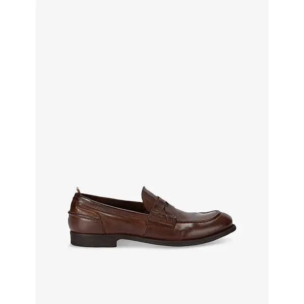 Officine Creative Chronicle Leather Loafers - Mid Brown