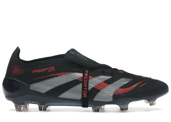 Adidas Predator Elite Foldover Tongue Fg - Core Black/grey Four/lucid Red