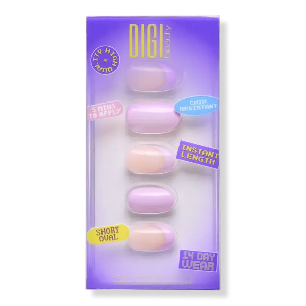 DIGI BEAUTY Purple People Press-on Nails