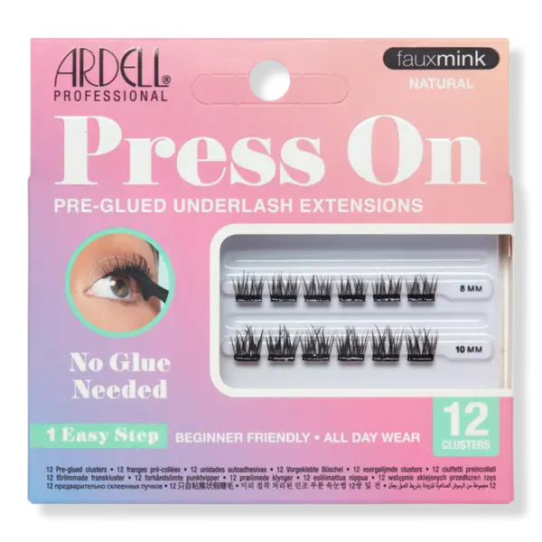ARDELL Press On Faux Mink Mini, Natural