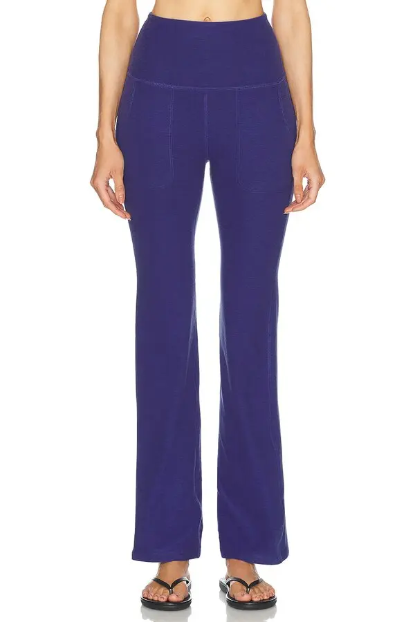 Beyond Yoga Spacedye High Waisted Practice Pant - Eternal Blue Heather
