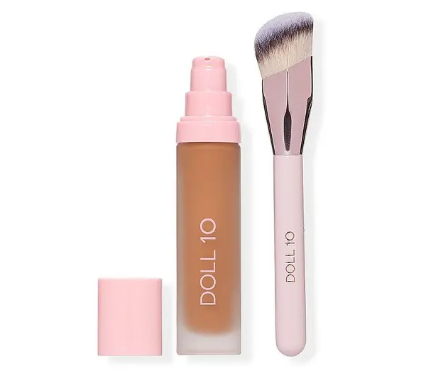 DOLL 10 Tce Serum Foundation With Brush
