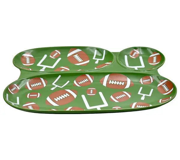TEMP-TATIONS Seasonal 3-section Snack Tray