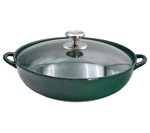 TEMP-TATIONS Woodland 4-qt Shallow Baker With Glass Lid