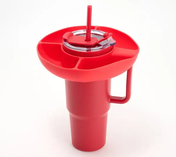 PRIMULA 40oz Double Wall Tumbler W/ Snack Tray