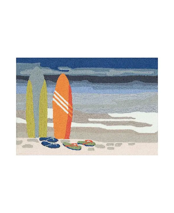 LIORA MANNE Frontporch Surf Break Area Rug, 2'6 X 4