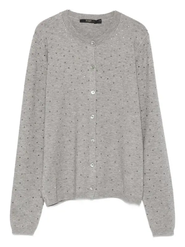 Seventy Sweater With Crystal Embellishments - Grey