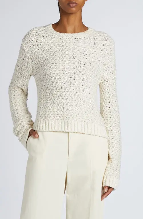 Moncler Crewneck Sweater - Silk White