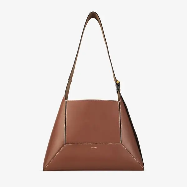 JIMMY CHOO Diamond Hobo/m - Tan/ecru/gold
