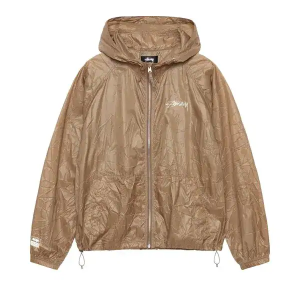 STUSSY Wrinkled Nylon Beach Shell Jacket