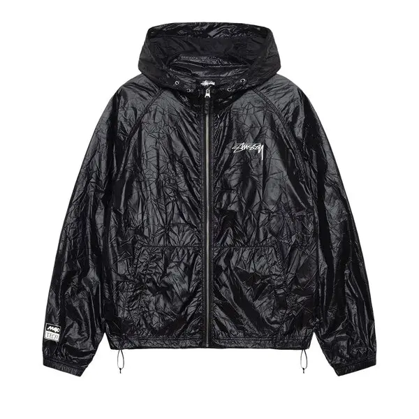 StÜssy Wrinkled Nylon Shell - Black