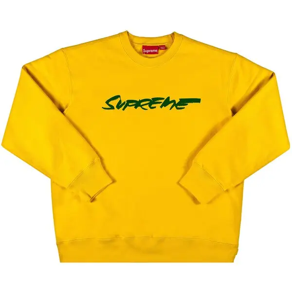 Supreme Futura Logo Crewneck - Yellow