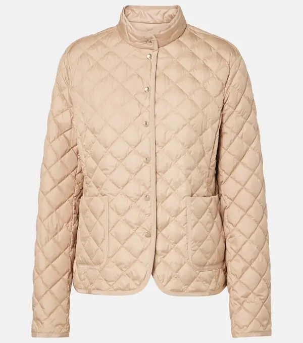 Moncler Epin Quilted Down Jacket - Beige