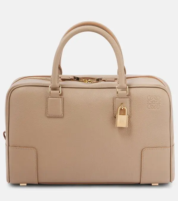 Loewe Amazona 28 Leather Tote - Beige
