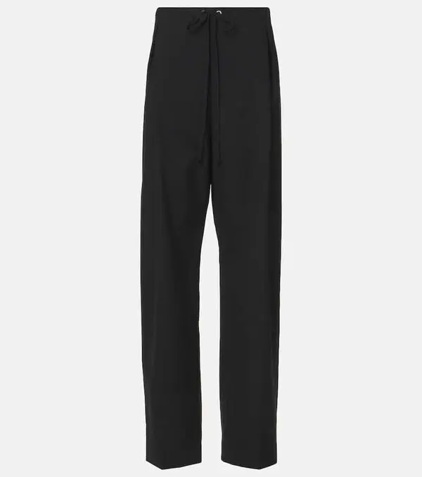 Khaite Trenton Wide-leg Wool Pants
