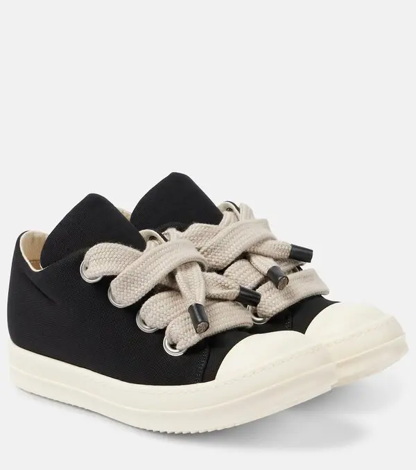 Rick Owens Jumbo Lace Padded Sneakers - Black | Editorialist