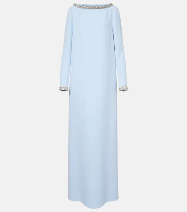 Safiyaa Naimal Embellished Gown - Blue