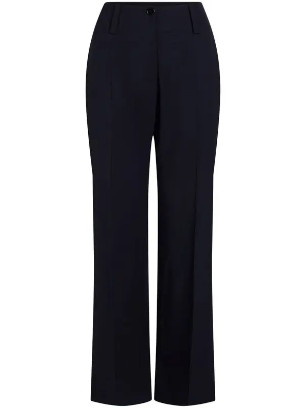 Patou Twill Straight-leg Trousers - Blue