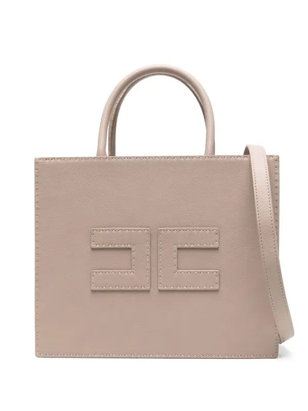 Elisabetta Franchi Tote Bag - Neutrals