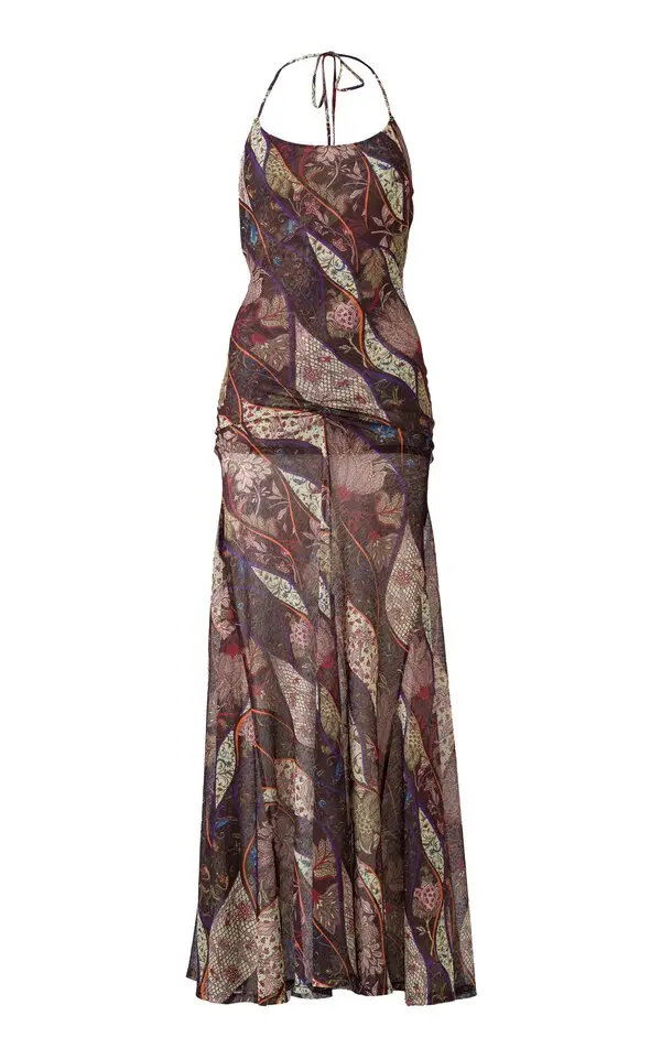 SIEDRES Nensi Printed Maxi Slip Dress - Multi